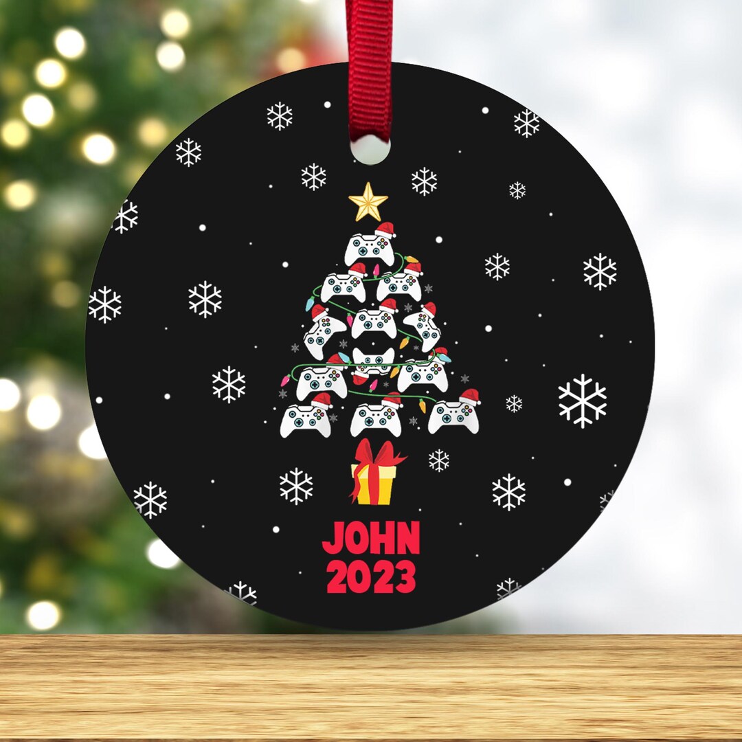 Personalized Video Game Controller Christmas Tree Ornament, Christmas ...