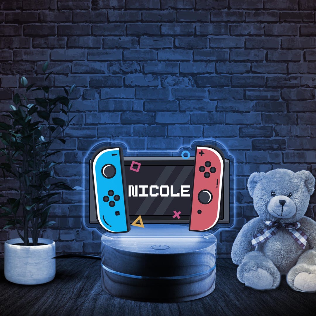 Personalized Game Console Night Light,custom Game Console Desk Lamp ...