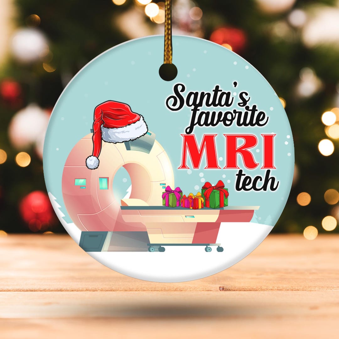 MRI Tech Christmas Ornament, MRI Tech Gift, Christmas Ornament, MRI ...