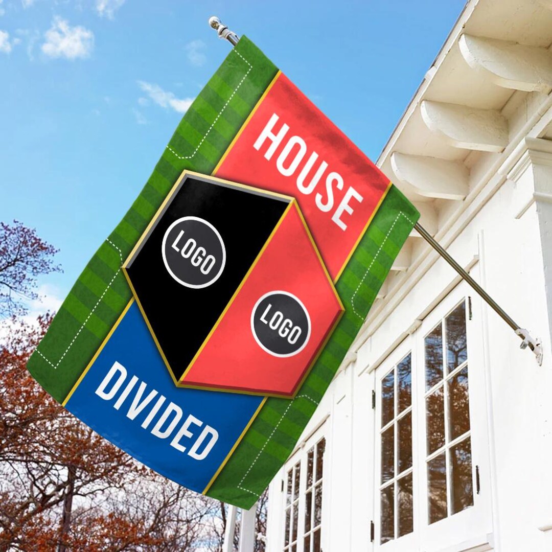 Custom Sports Team Flag, Any Two Teams, House Divided Baseball ...