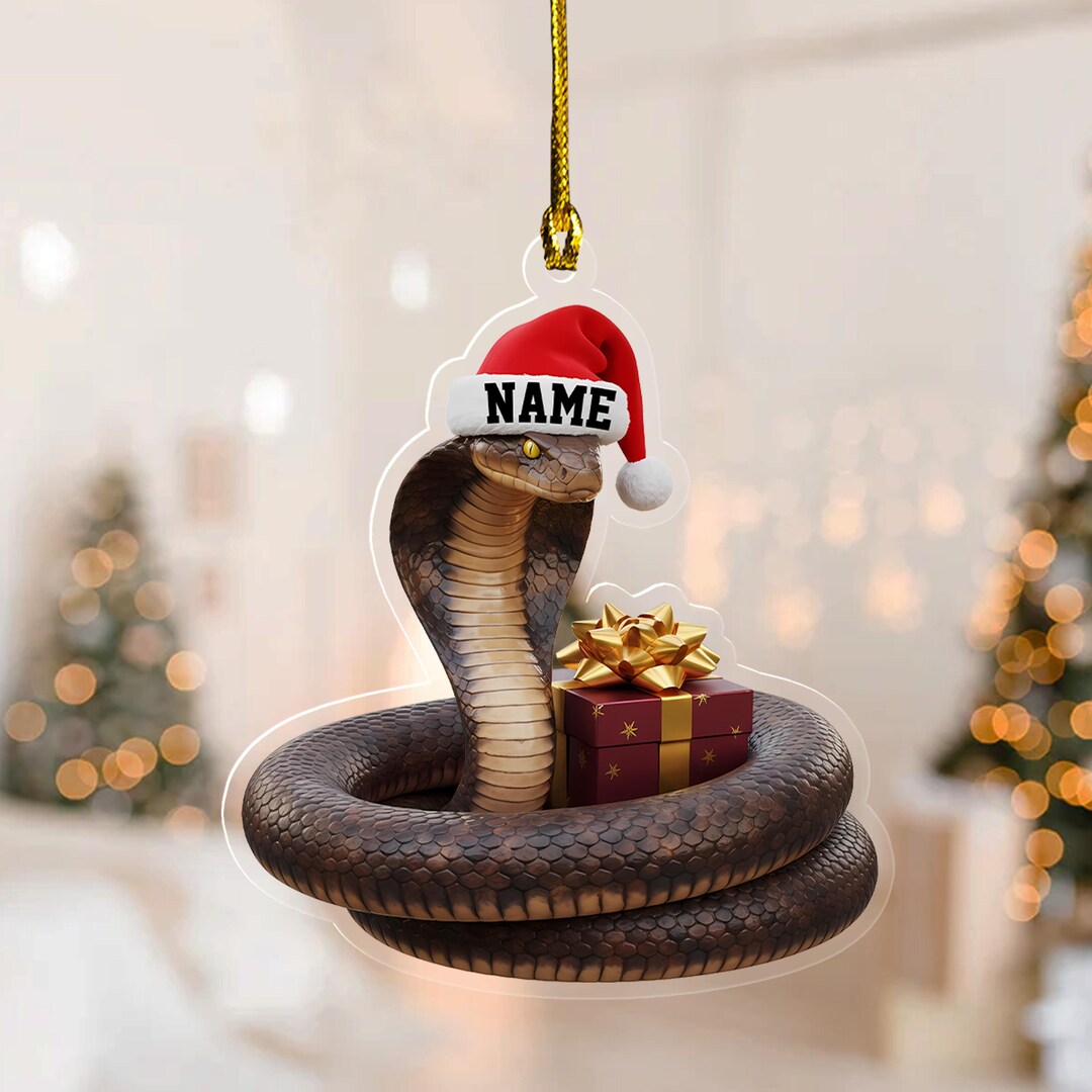 Personalized Ball Python Ornament 2025,snake Christmas Ornament ...