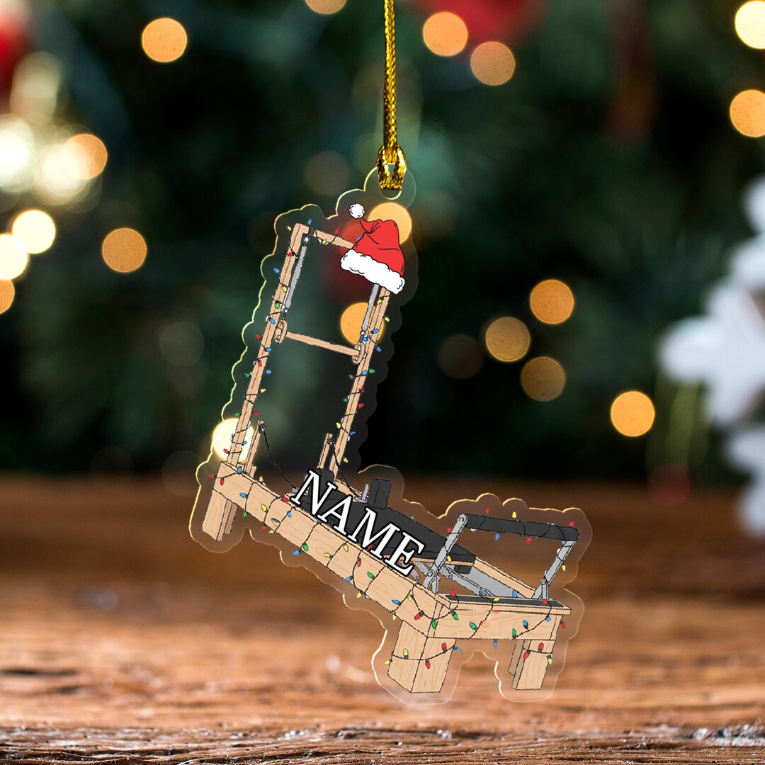 Personalized Pilates Reformer Ornament, Custom Pilates Reformer ...