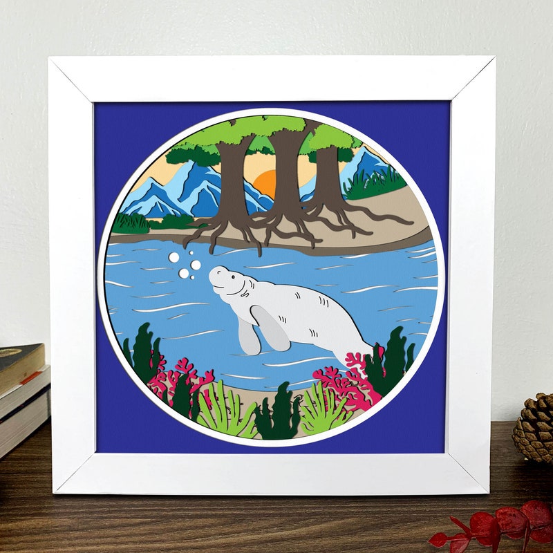 Manatee Svg - Etsy
