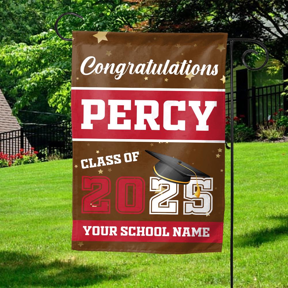 Personalized Graduation 2025 Flag, Graduate Garden Flag, Class of 2025 ...