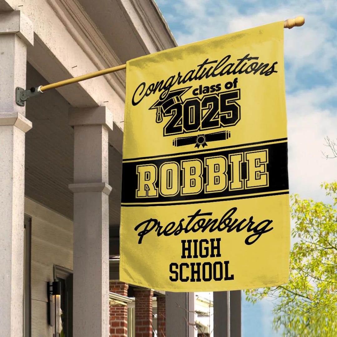 Custom Graduation Flag, Graduate Yard Sign, College Grad Flag,college ...