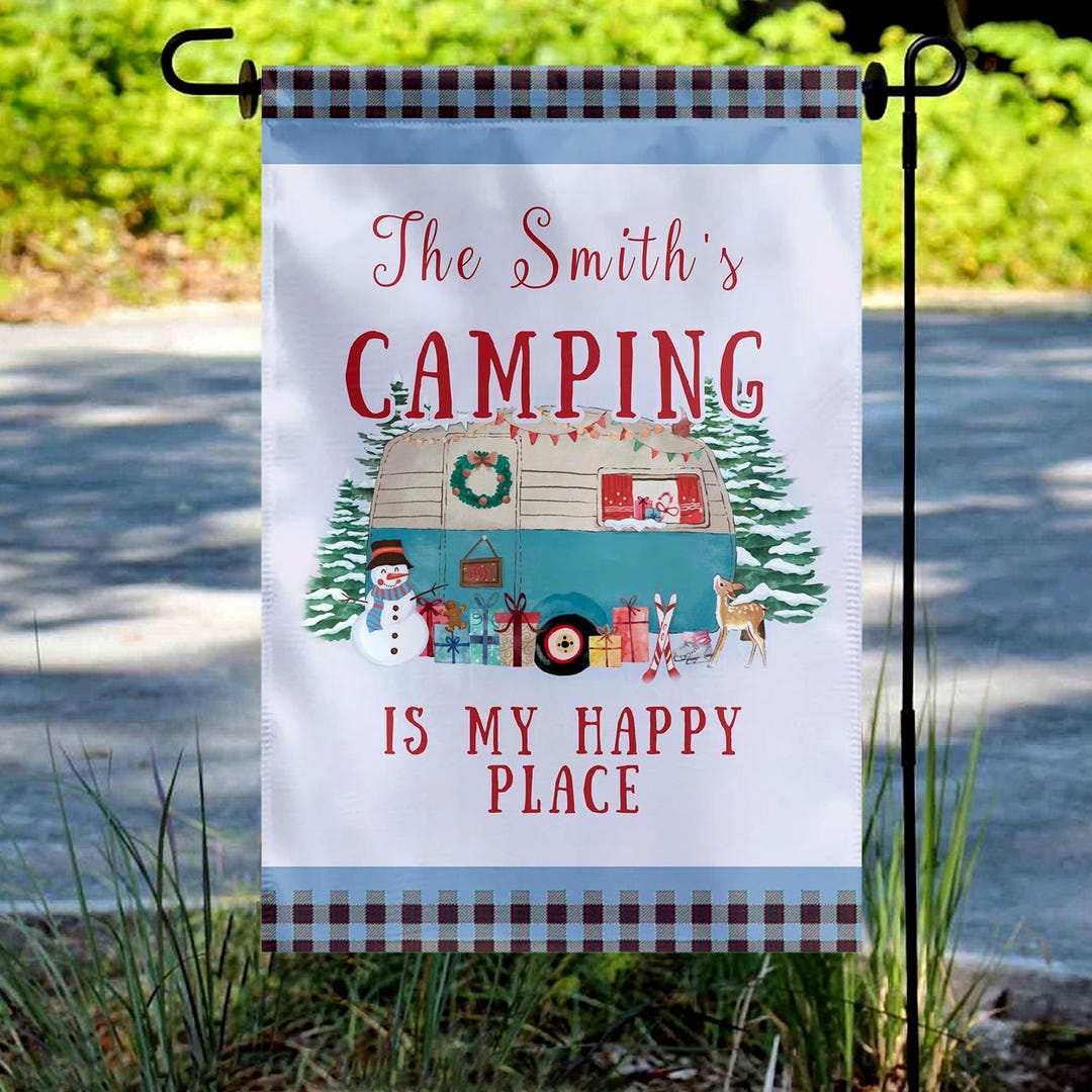 Personalized Camping Flag, Custom Garden Flag, Camping Flag, Camper ...