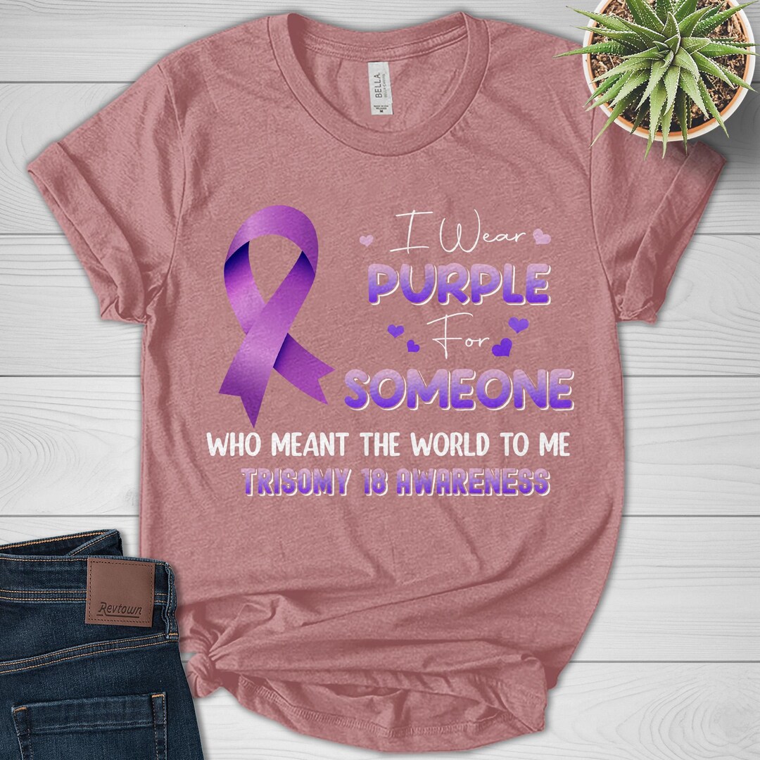 Trisomy 18 Awareness Shirt,down Syndrome Awareness Tee,t18 Light Blue ...