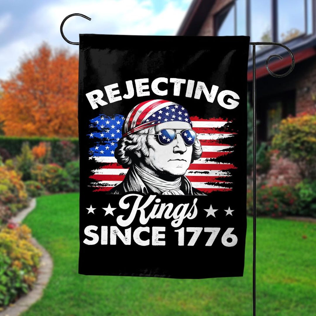 No Kings Since 1776 Pro-democracy Garden Flag | Outdoor Yard Flag ...