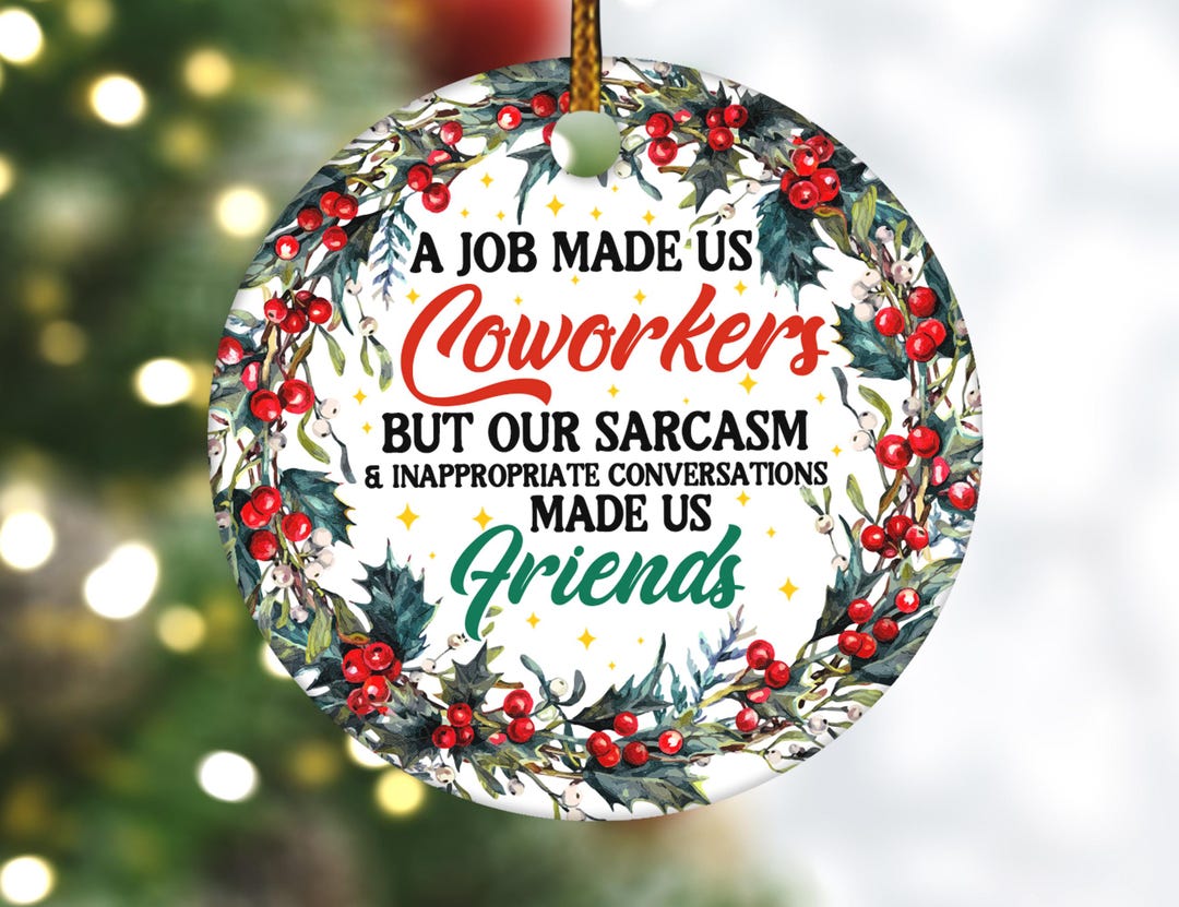 Coworker Ornament, Best Team Ever, 2024 Xmas Tree Decor, Gift for ...