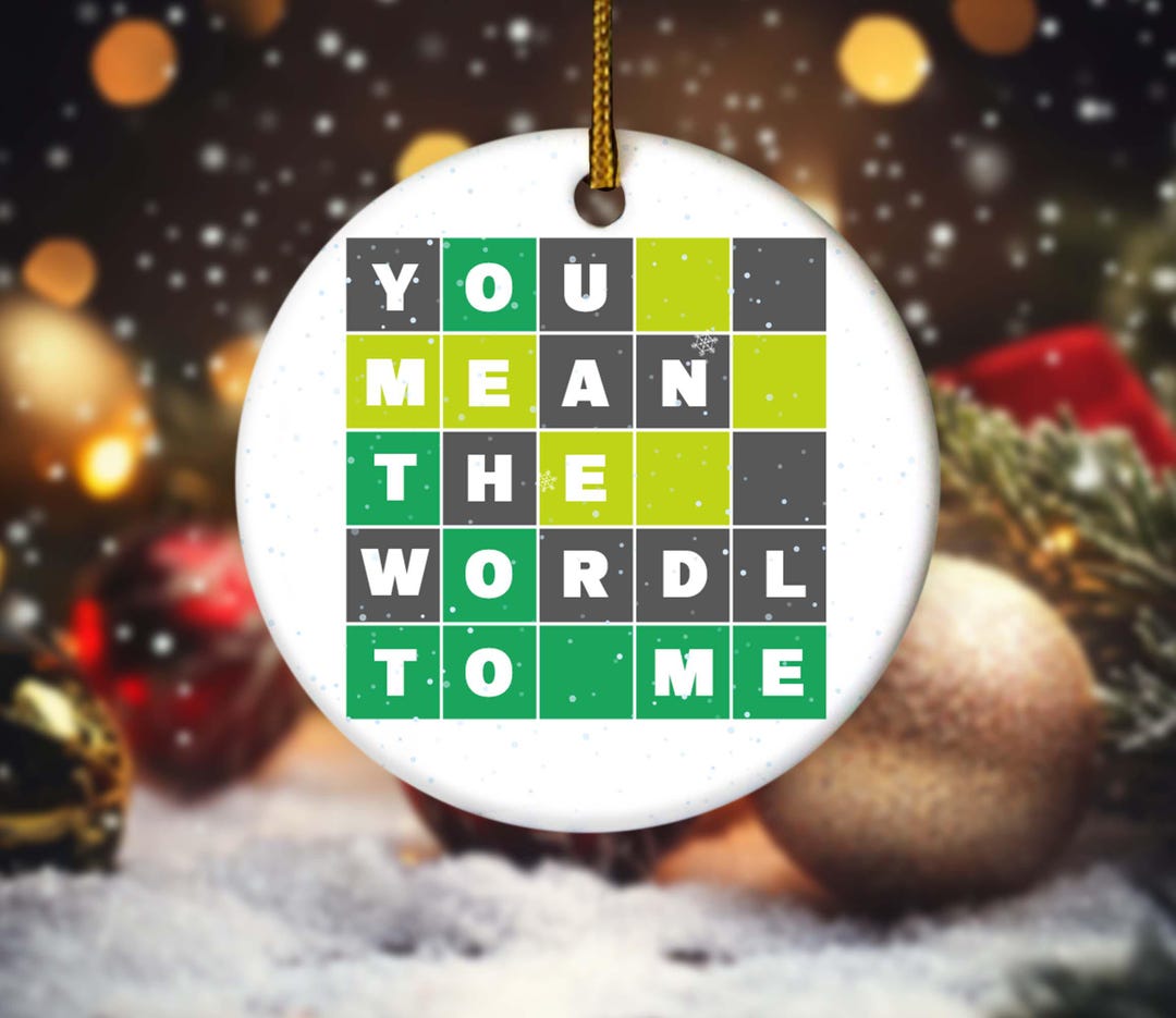 Wordle Christmas Ornament, Wordle Elves Ornament, Merry Word Ornament ...