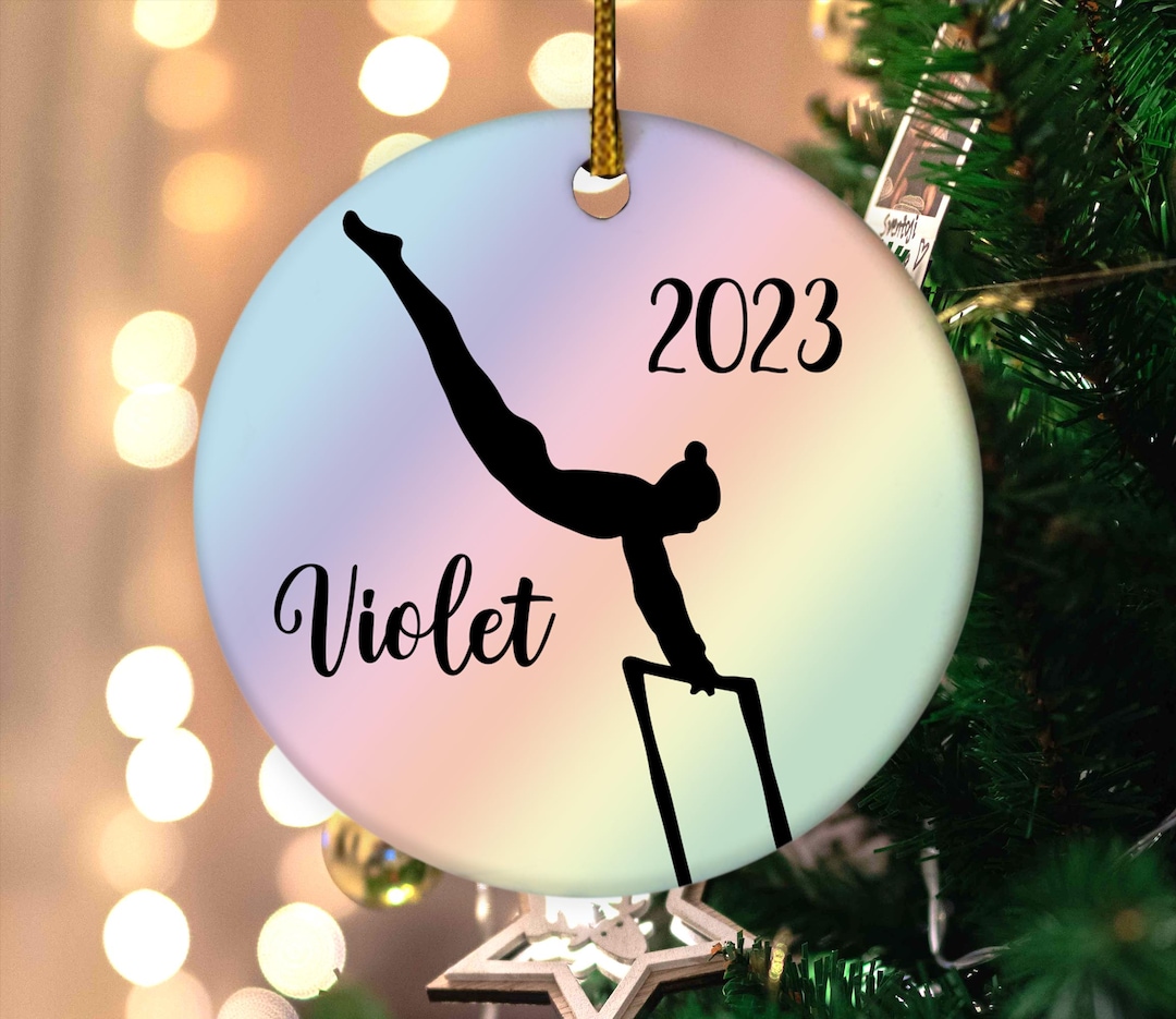 Personalized Gymnast Christmas Ornaments Kids Gymnastics Ornament ...