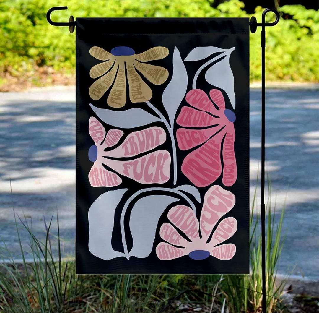 Subtle FDT Flower Flag, FDT Floral Flag Gift for Democrat, FDT ...