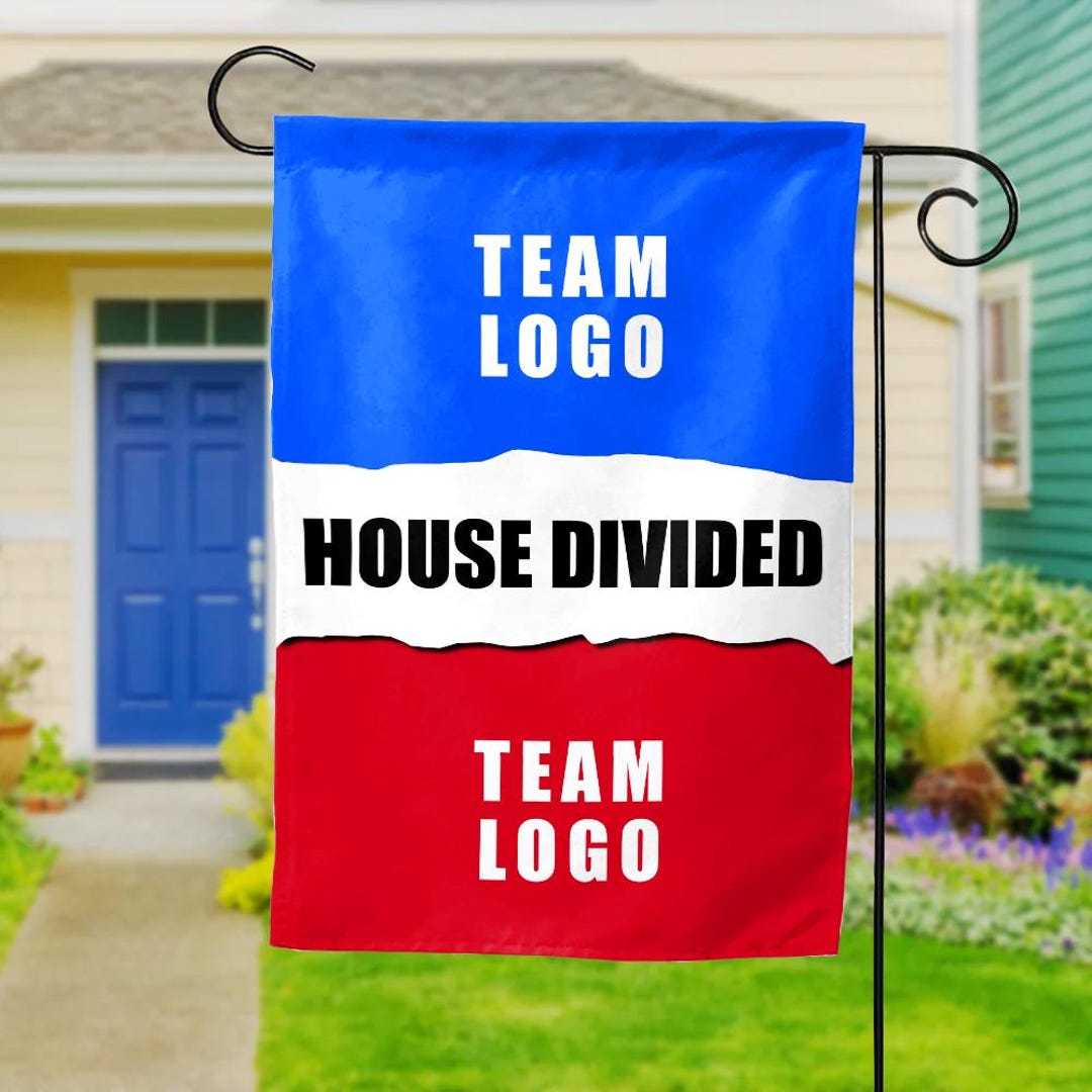 Custom House Divided Flag,college Football, Hockey,basketball, Baseball ...