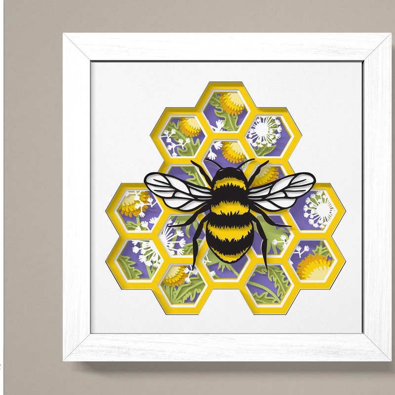 Bee Shadow Box - Etsy
