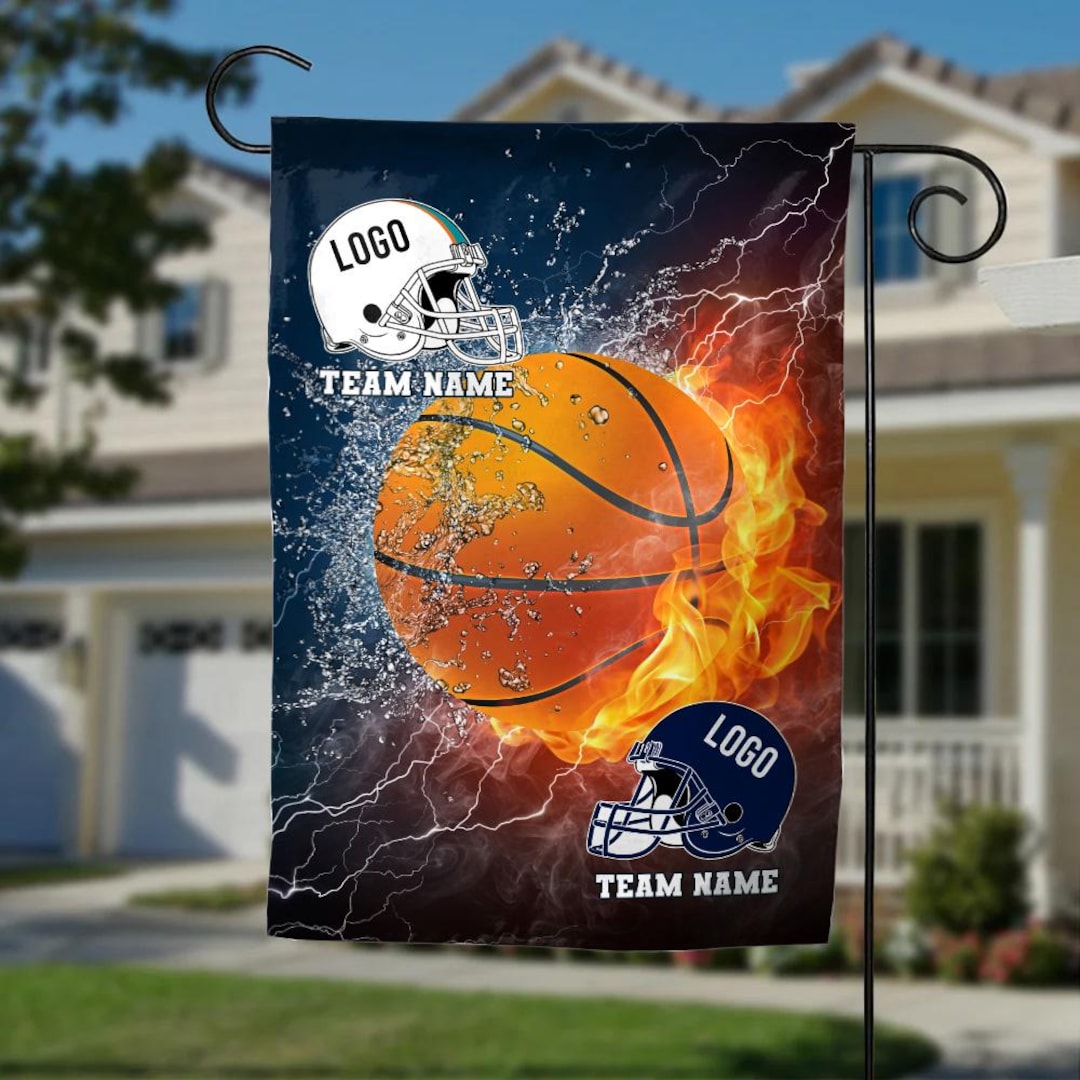 Custom Sports Team Flag, Any Two Teams, House Divided Basketball, Game ...