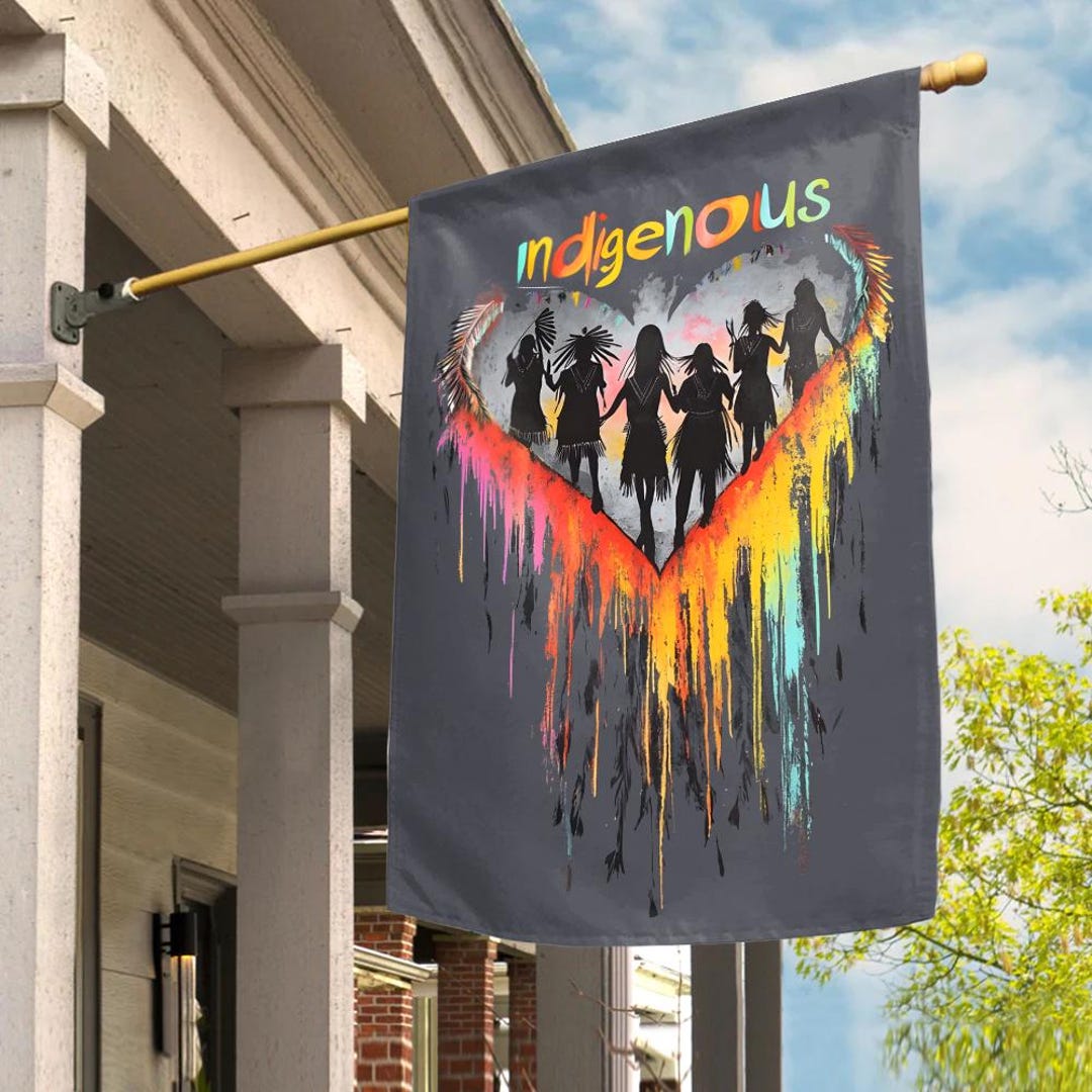 No More Stolen Sisters Flag, MMIW Missing Murdered Indigenous Garden ...
