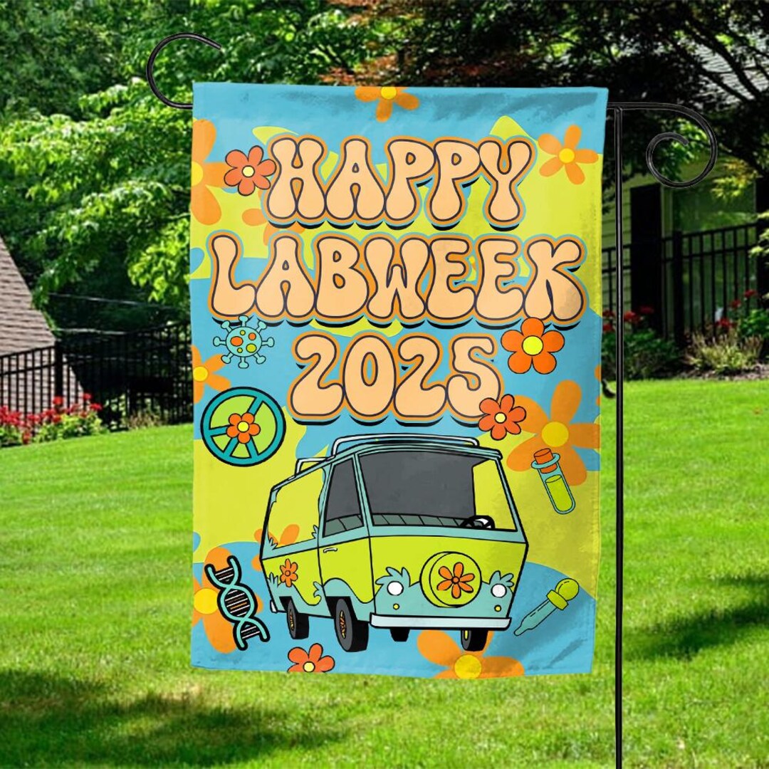 Lab Tech & Phlebotomy Garden Flag | Lab Week 2025 Yard Banner | Medical ...