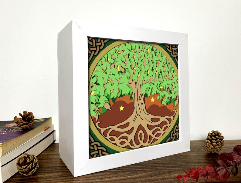 Tree of Life Shadow Box 3D Svg Tree of Life 3D Svg shadow - Etsy
