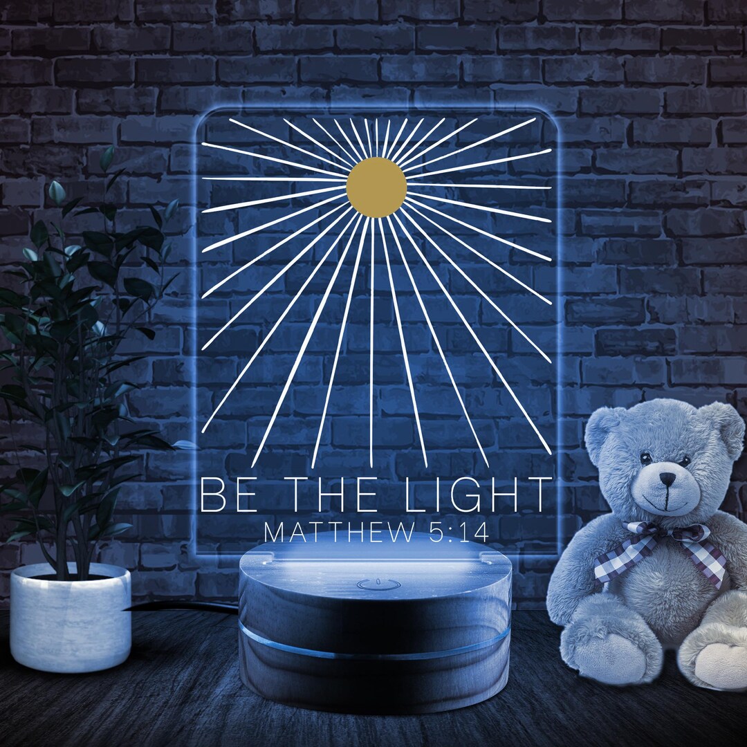 Personalized Bible Verse LED Light, Custom Favorite Bible Verse Gift ...