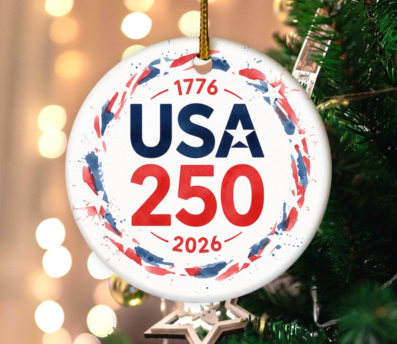 USA 250th Anniversary Ornament,1776-2026 Liberty Bell Keepsake,america ...