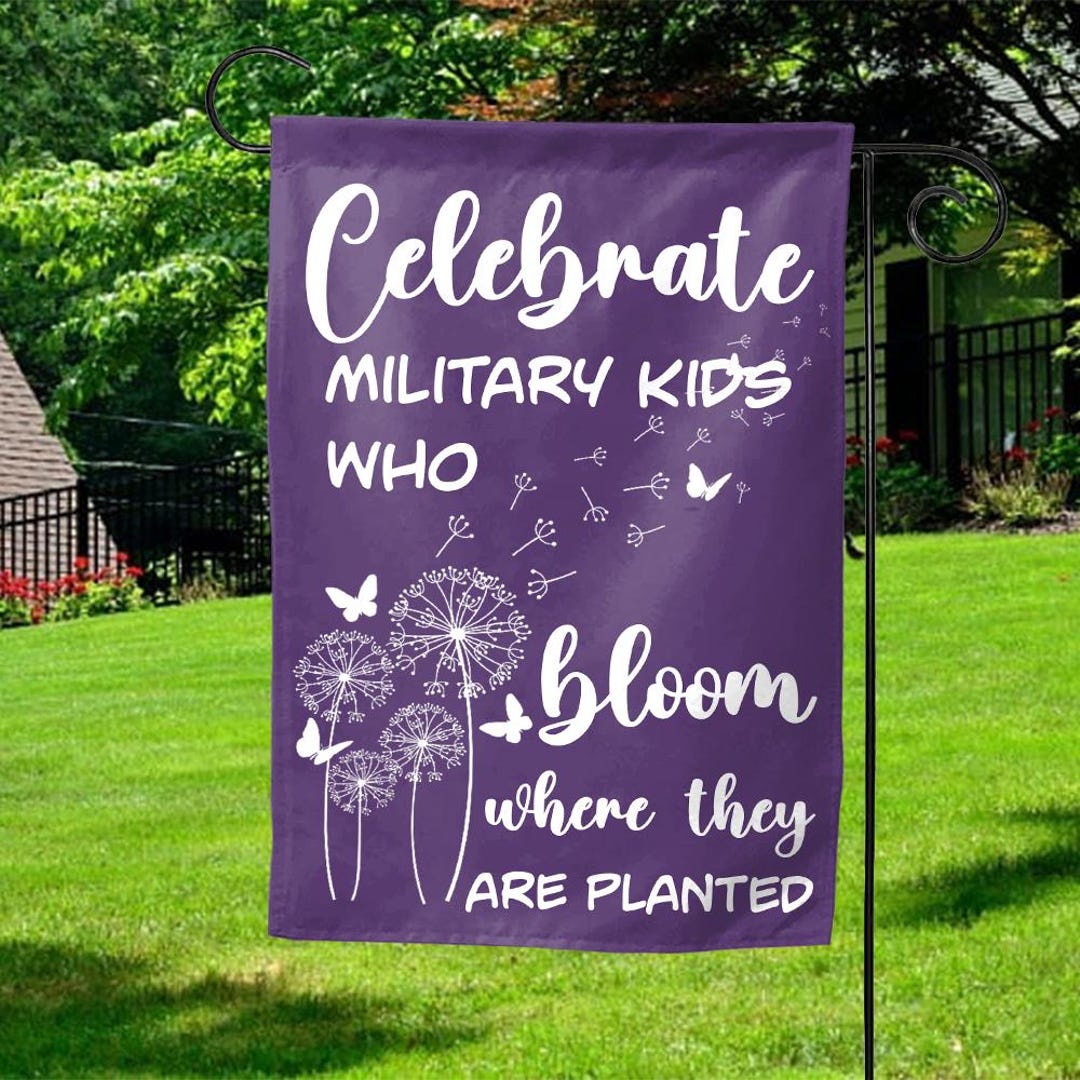 Celebrate Military Kids April Flag, Military Kids Bloom Where Planted ...