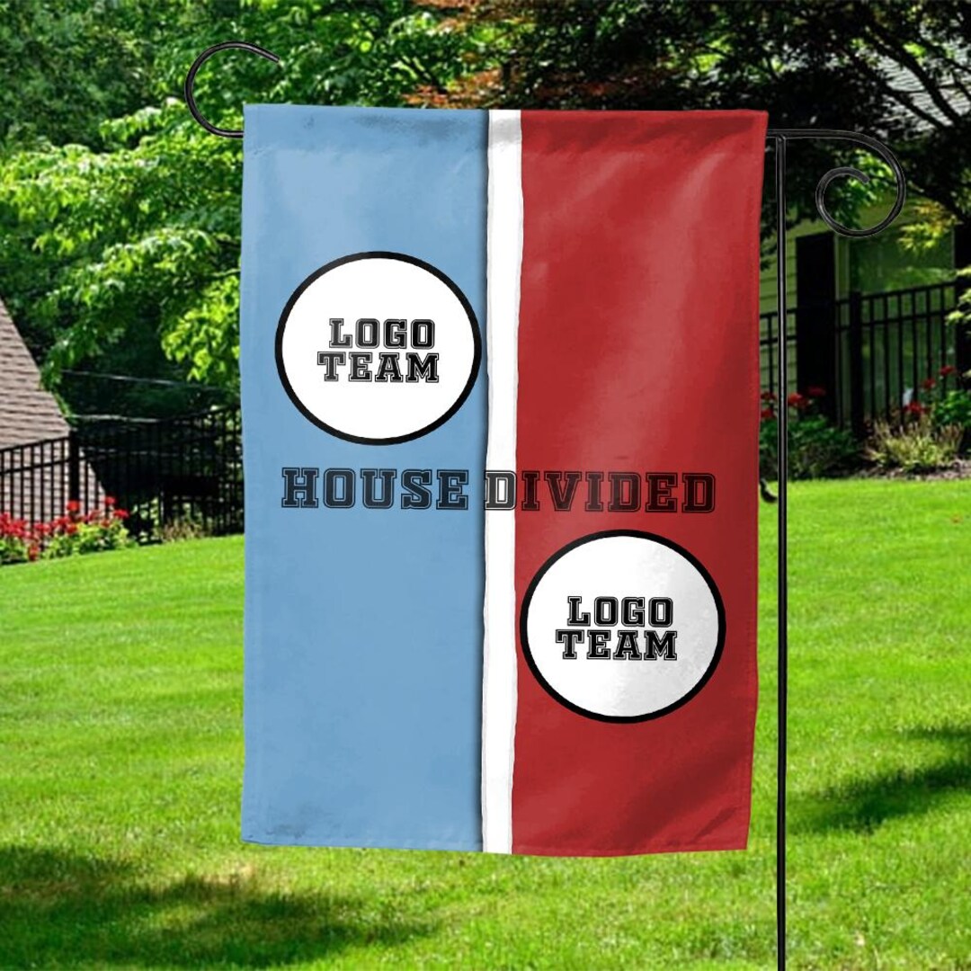Personalized House Divided Heart United Flag, Double-sided, Fast ...
