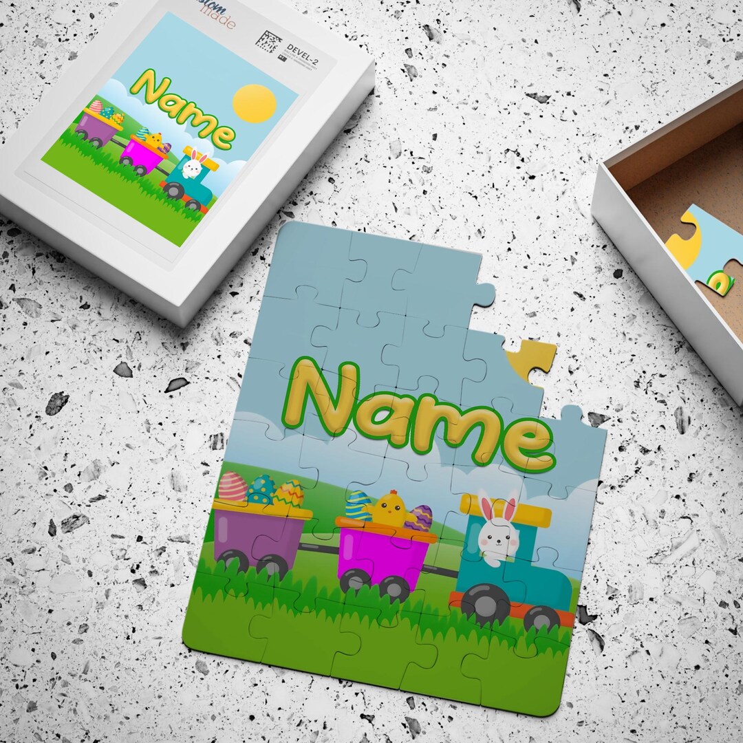 Personalized Easter Puzzle With Name, Easter Gifts, Presents for Kids ...