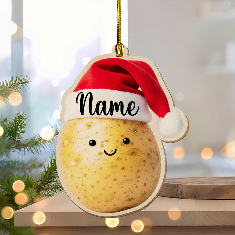 Christmas Potato Ornament, Christmas Tree Ornament Decor, Potato ...