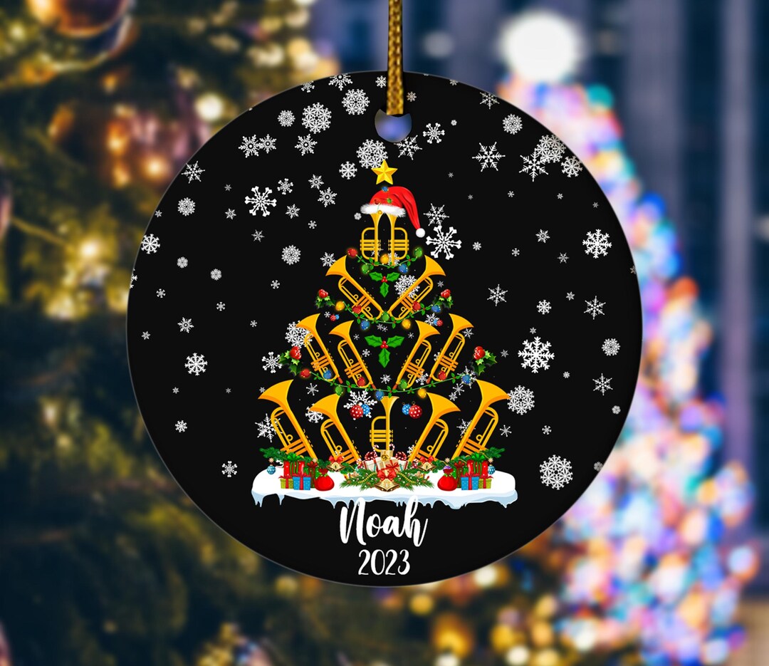 Personalized Trumpet Christmas Tree Ornament,custom Trumpet Player ...