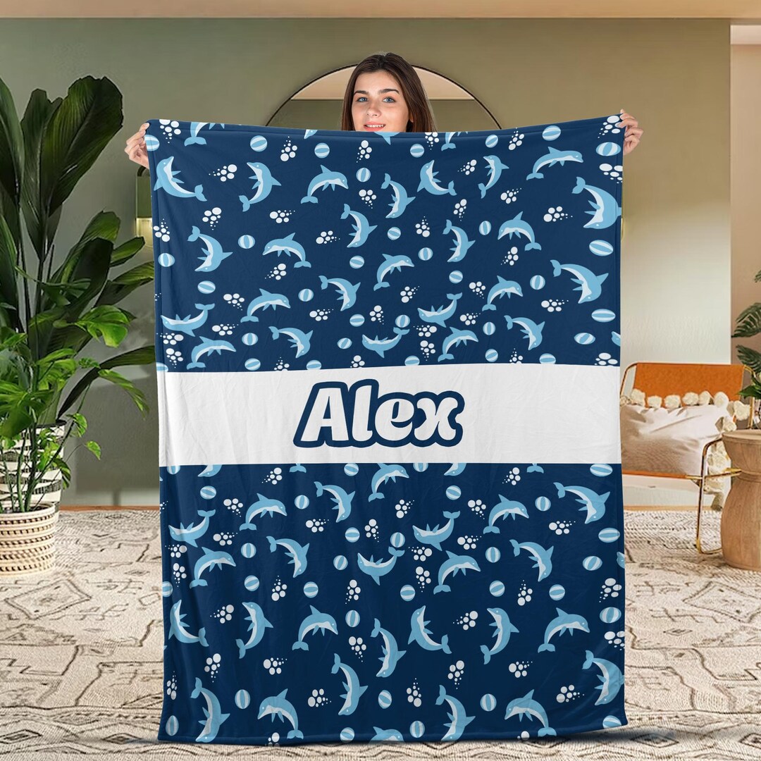Dolphin Blanket - Dolphin Throw Blanket - Dolphin Fleece Blanket ...