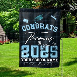 Class of 2025 Graduation Garden Flag, Senior Year Decor Yard or Lawn ...