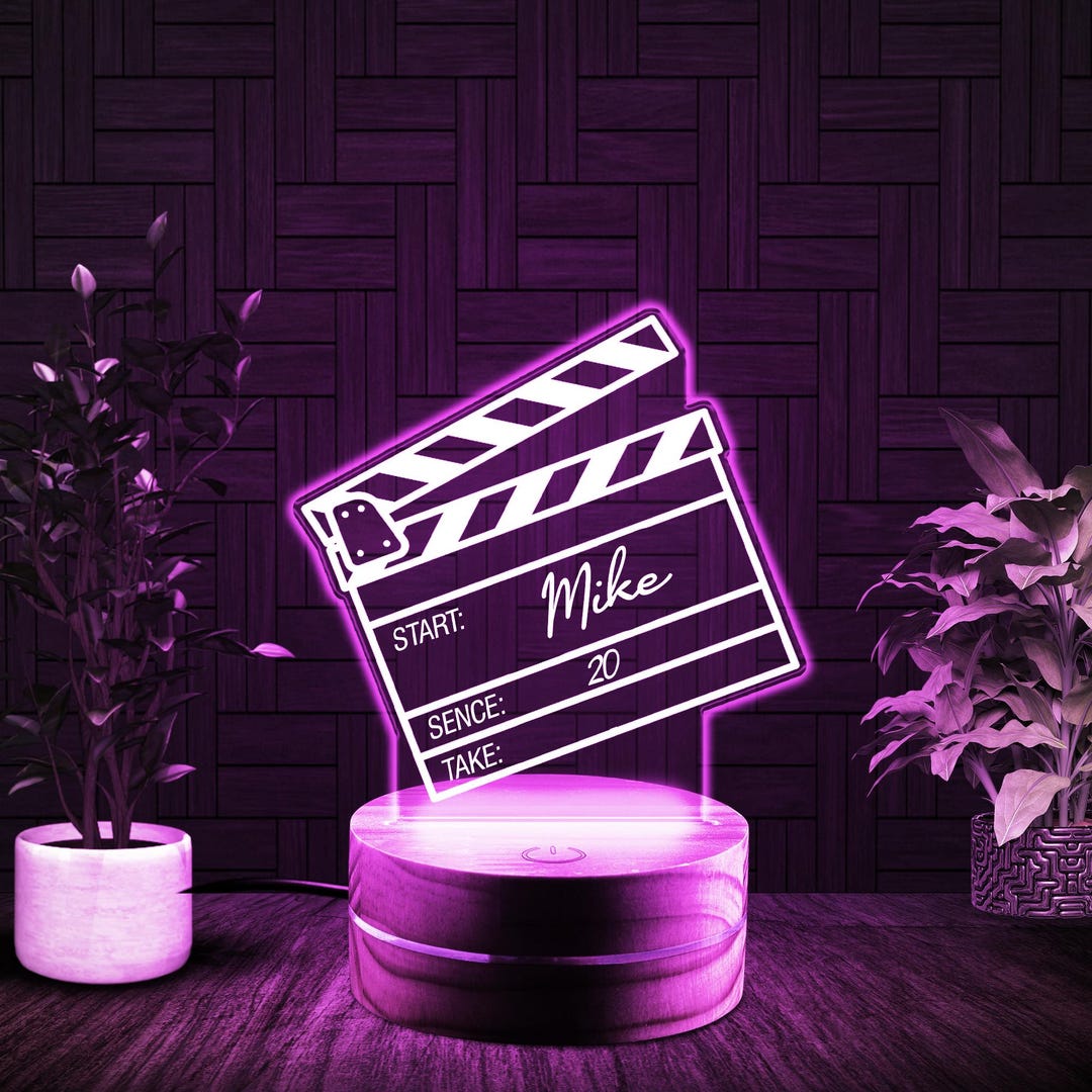 Director Film Clapboard Action Scene Clapper Board Movie Custom Name ...