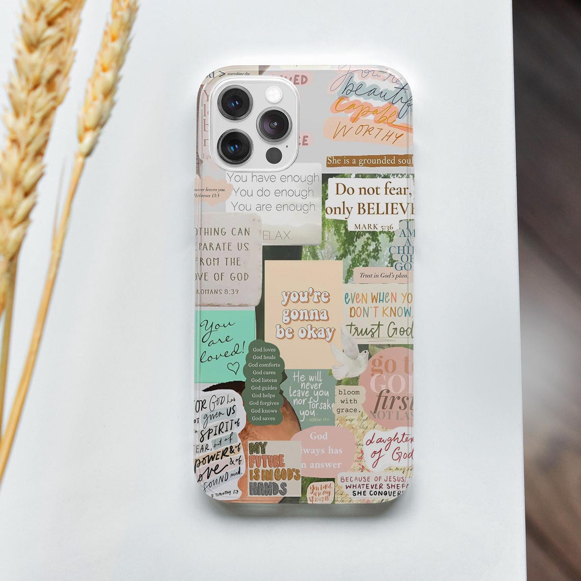 Christian Phone Case With Bible Verse Religious Gift for iPhone 16 15 ...