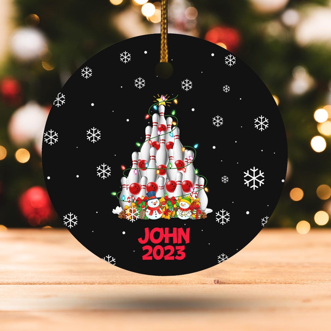 Personalized Bowling Ball Christmas Tree Ornament,bowling Player Life ...