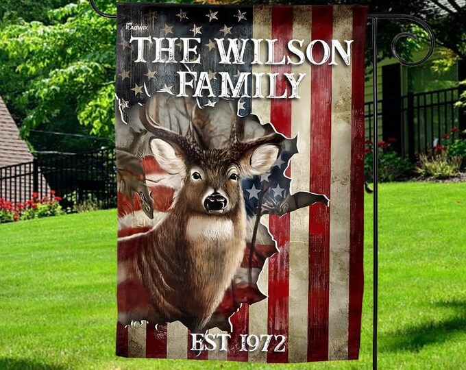 Custom Flag for Ranch Personalized Family Flag Vacation Home Lawn Decor ...