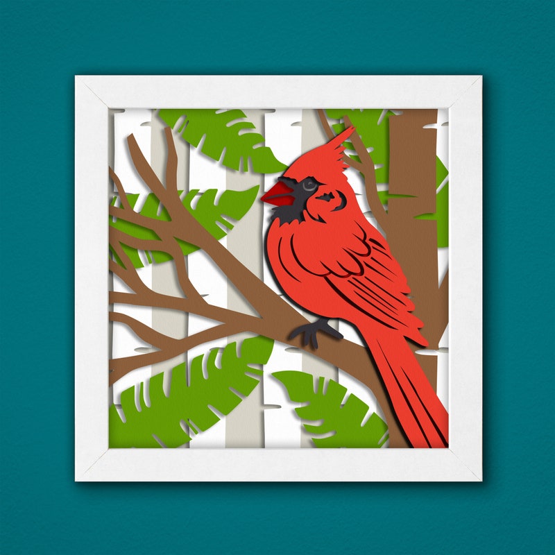 Cardinal Shadow Box - Etsy
