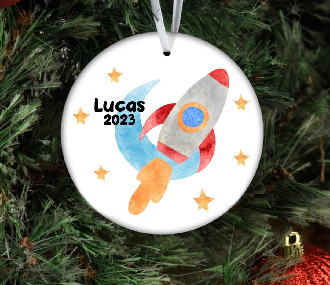 Rocket Ornament*space Ornament*spaceship Ornament*custom Ornament*baby ...