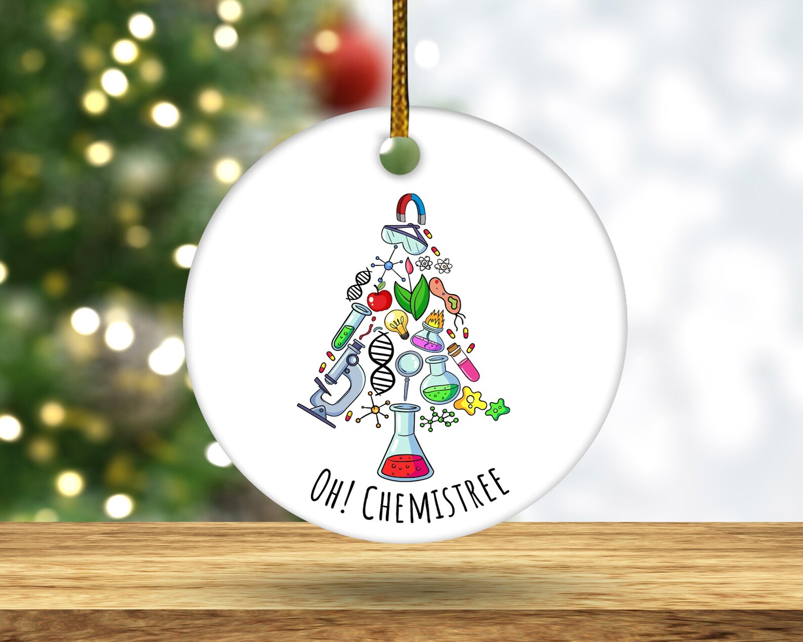 Chemistry Christmas Ornament,chemistry Ornament, Chemistry Teacher ...