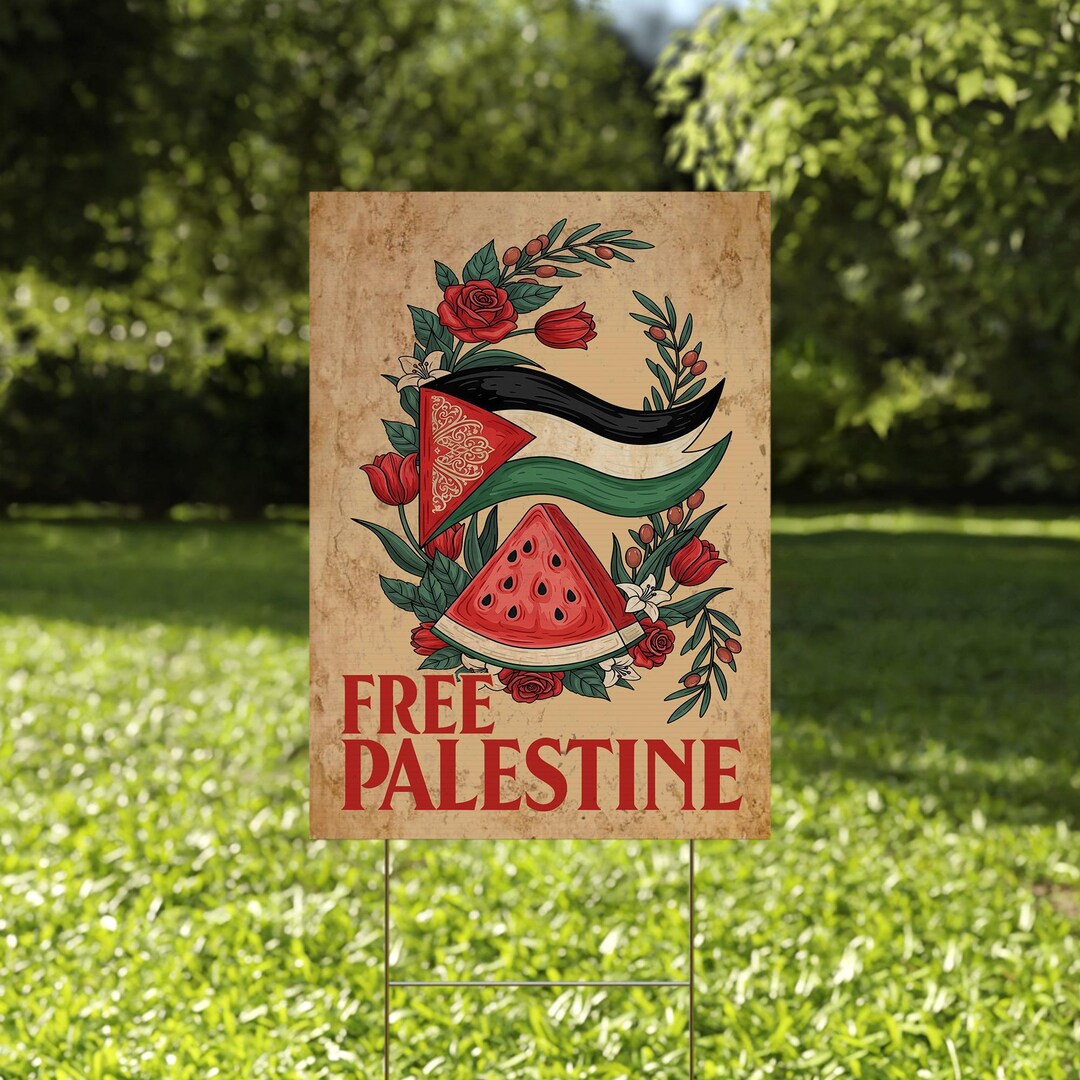 Free Palestine Yard Sign, Palestine Yard Sign, Palestine Yard Flag ...
