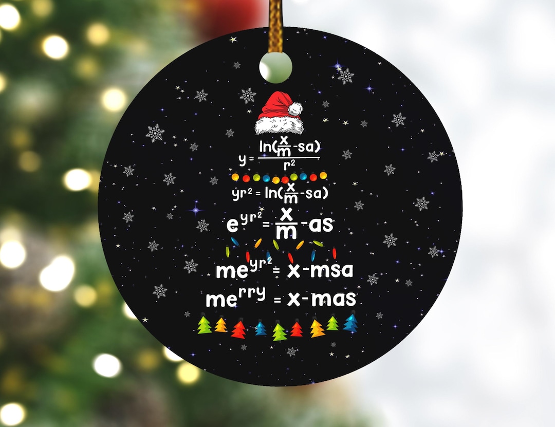 Math Teacher Christmas Tree Decor, Teacher Appreciation Gift, Pi Day ...