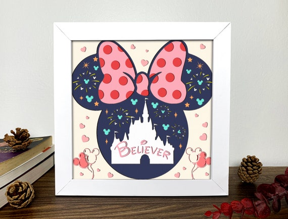 Mouse Girl Shadow Box Svgmouse 3D Svg Mouse Box Svg mouse - Etsy Canada