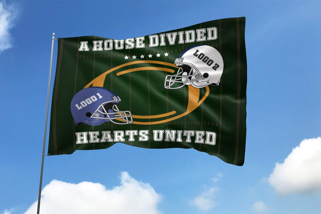Custom House Divided Flag,house Divided Baseball, Basketball Team Flag ...