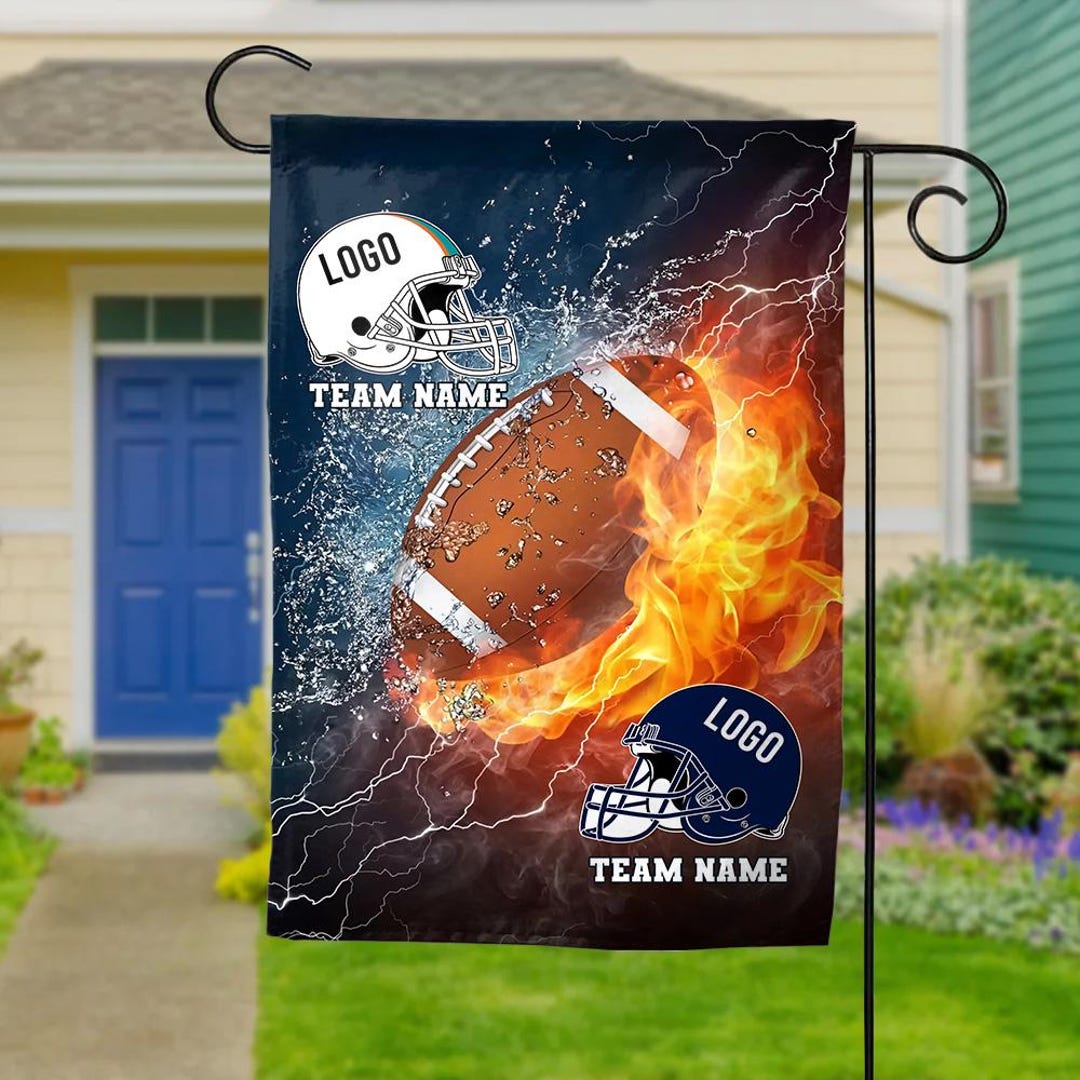 Custom Sports Team Flag, Any Two Teams, House Divided Football ...
