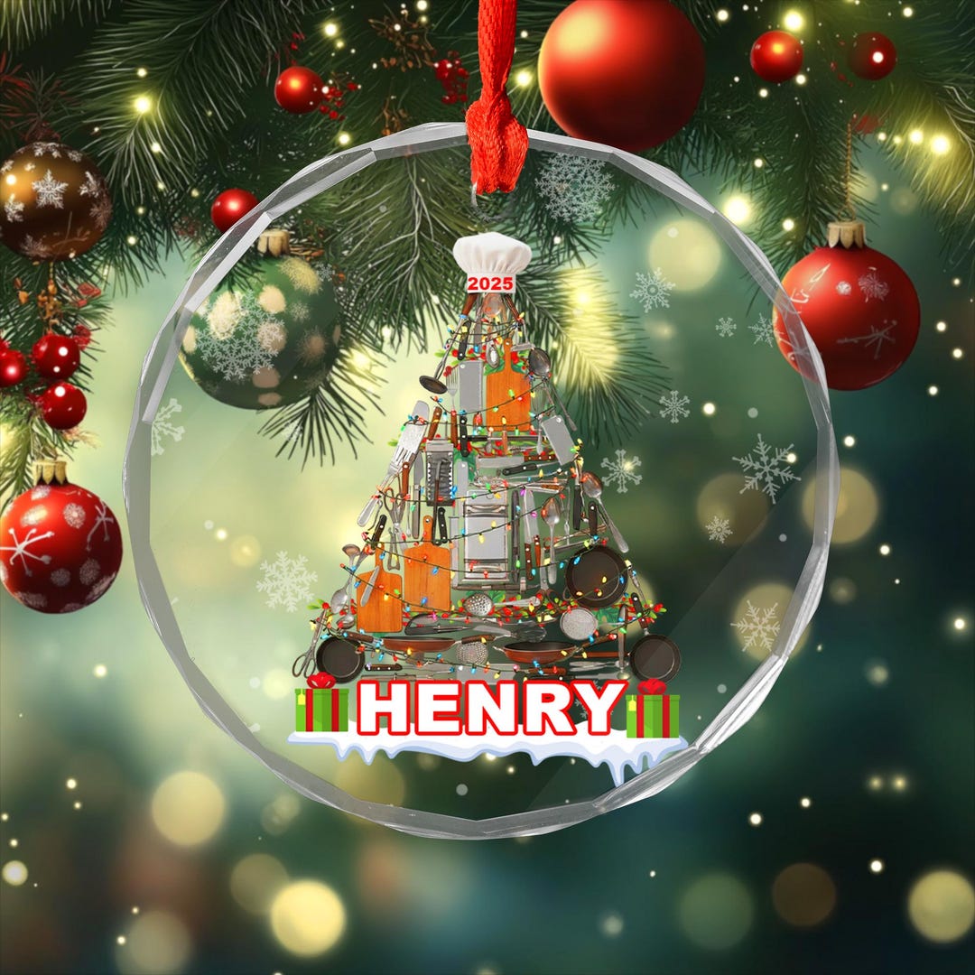 Personalized Chef Ornament 2025: Custom Chef Christmas Ornament ...