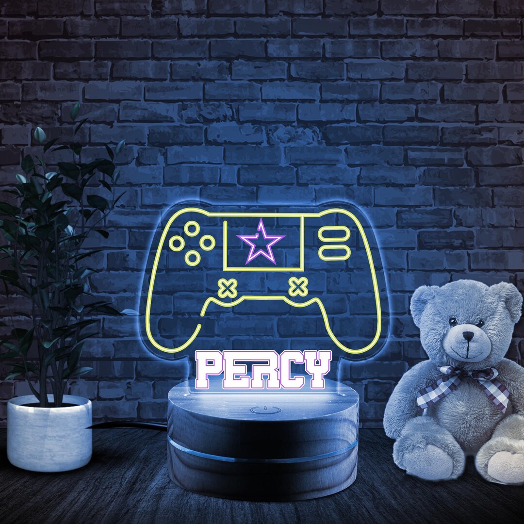 Personalized Game Console Night Light,custom Game Console Desk Lamp ...
