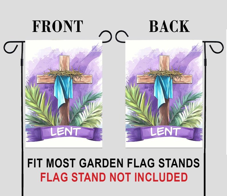Purple Lent Flag, House Banner, Lenten Season Garden Flag/banner ...