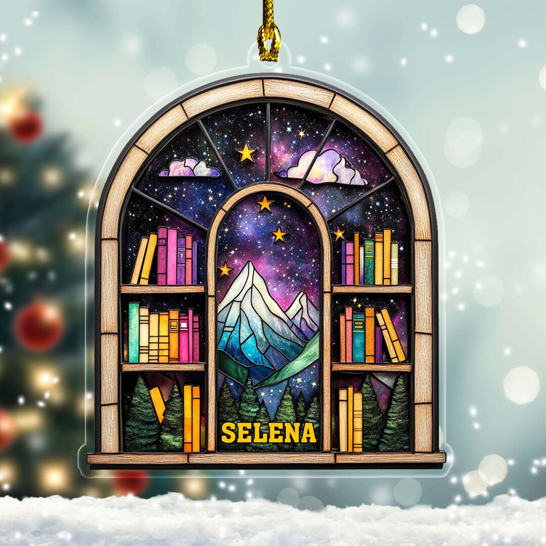 Personalized Night Court Bookshelf 4D Ornament, Fantasy Book Reader ...