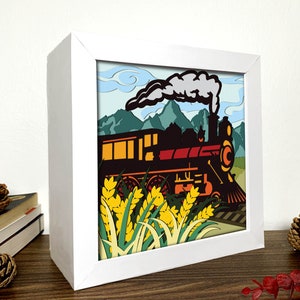 Train Shadow Box 3D Svg ,train 3D Svg ,train 3D Box Svg ,train Light ...