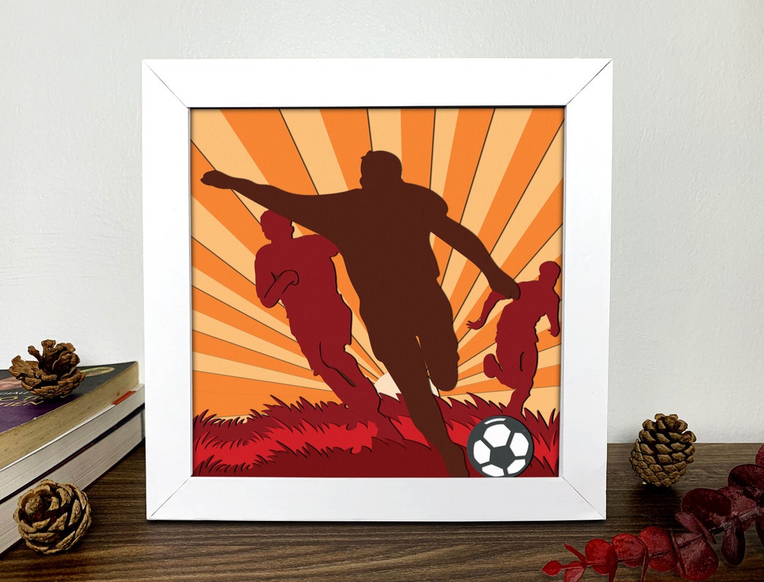 Football Shadow Box 3D Svg,football 3D Svg ,football 3D Box Svg ...