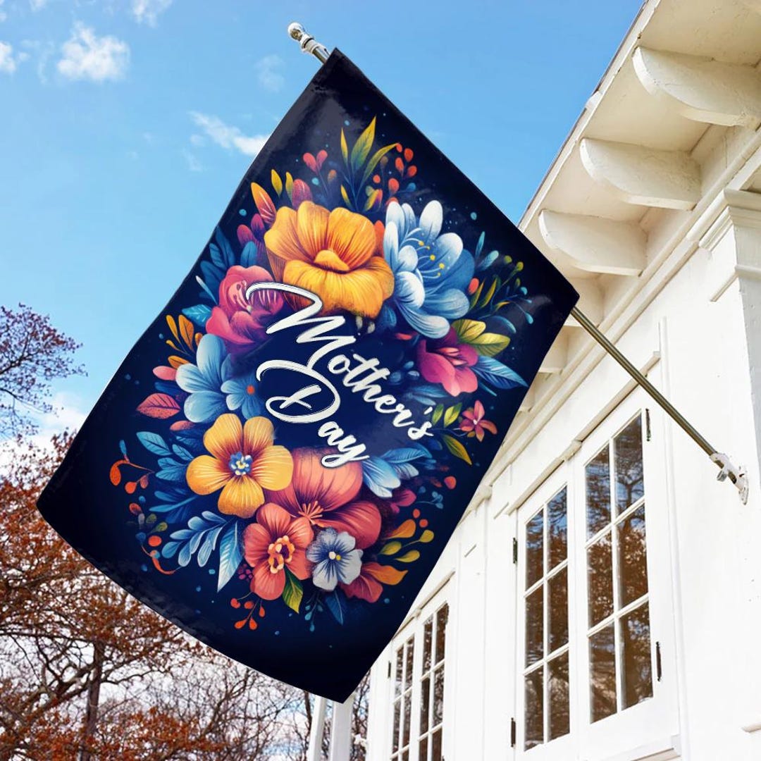 Happy Mother's Day Garden Flag,watercolor Floral Garden Sign With ...
